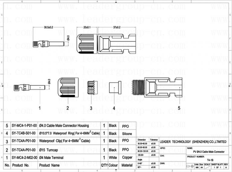 Solar connectors types connecting solar panels in series